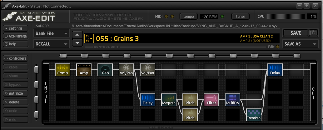 Example of a preset with fx in parallel rows | Fractal Audio Systems Forum